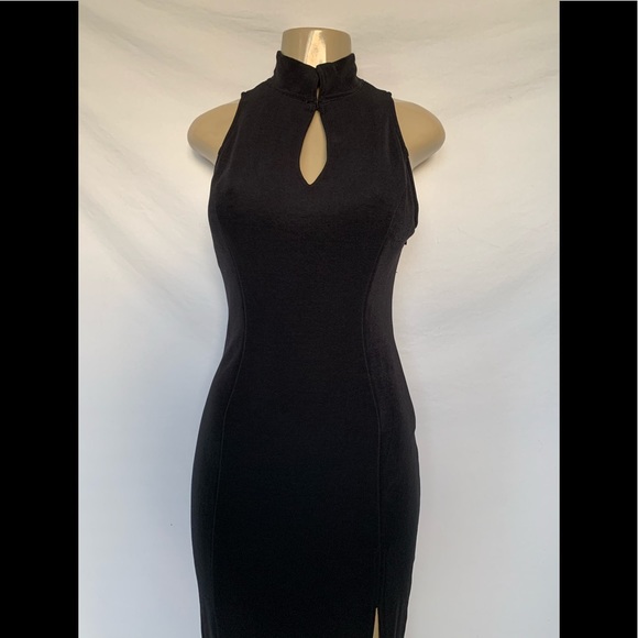 Tadashi Shoji | Dresses | Tadasi Size Small Black Form Fitting Maxi ...